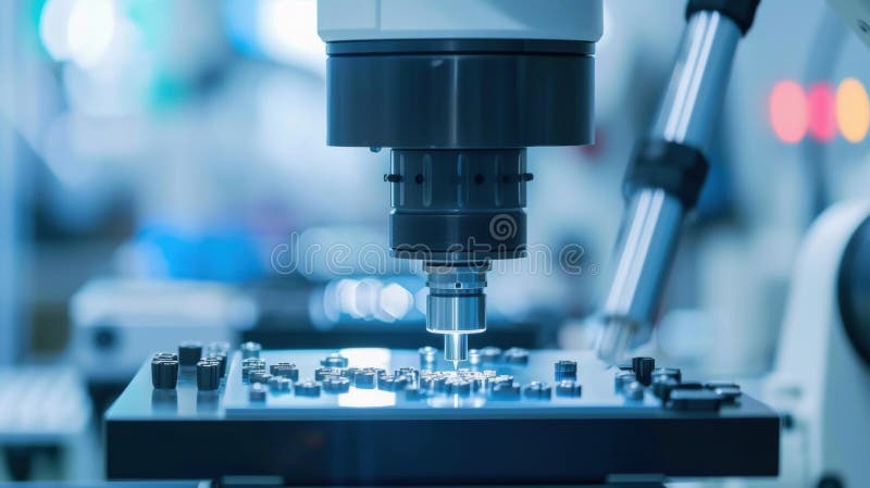 A Closeup of an AIpowered Quality Control System Performing Thorough ...