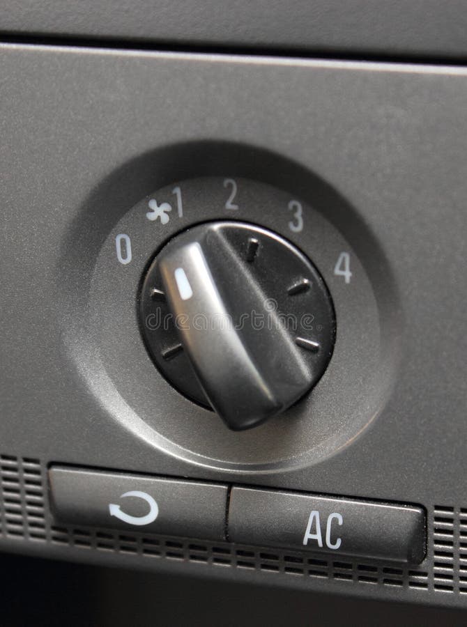 Closeup of Air Conditioning Button in Car Stock Photo - Image of ...