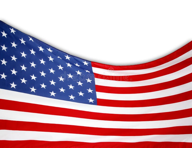 USA flag on white stock photo. Image of space, freedom - 117598282