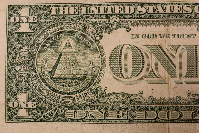 Closeup of American One Dollar Banknote Stock Photo - Image of commerce ...