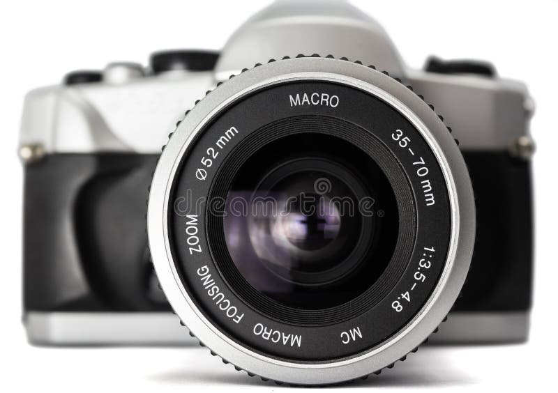 Closeup of an Analog Camera Stock Photo - Image of photographic, zoom ...