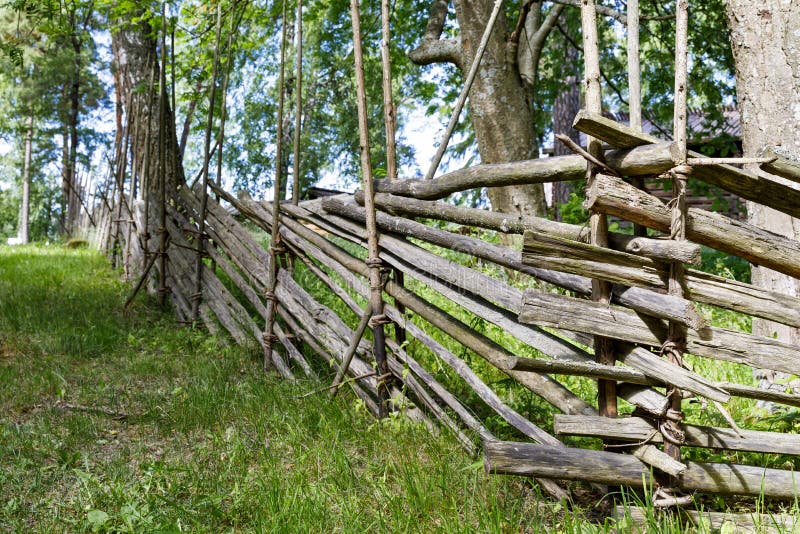 Closeup of Ancient Wooden Fence Stock Image - Image of detail, closeup ...