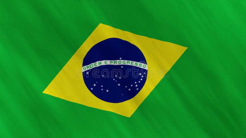 Animated Brazil Flag Waving in the Wind Stock Video - Video of freedom ...