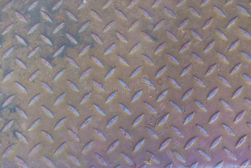Closeup of a Anti Slip Metal Sheet, a Textured Metal Surface Stock ...