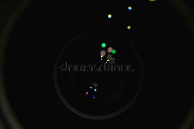 Closeup Aperture Blades with Reflection Flares of Lens Stock Photo ...