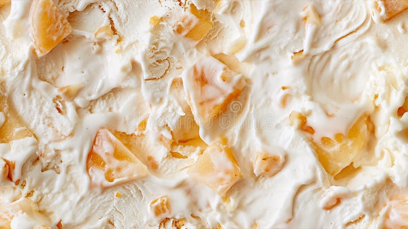 A Closeup of the Apple Pie Ice Cream Texture, Displaying Its Creamy ...