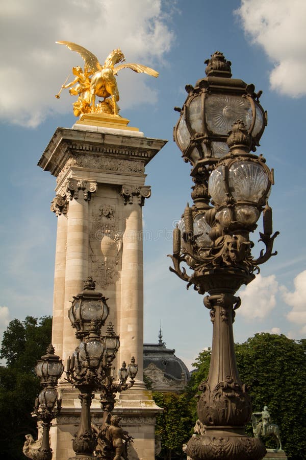 Closeup of Architectural Elements and Statues on Alexander the Third ...