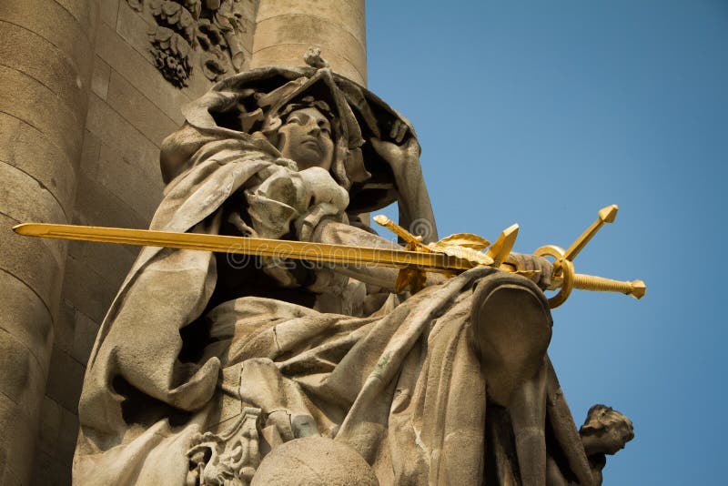 Closeup of Architectural Elements and Statues on Alexander the Third ...