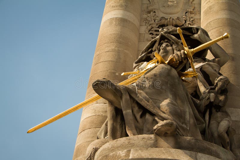 Closeup of Architectural Elements and Statues on Alexander the Third ...