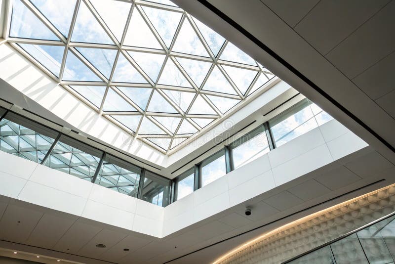 Skylight Detail in Contemporary Architecture Stock Illustration ...