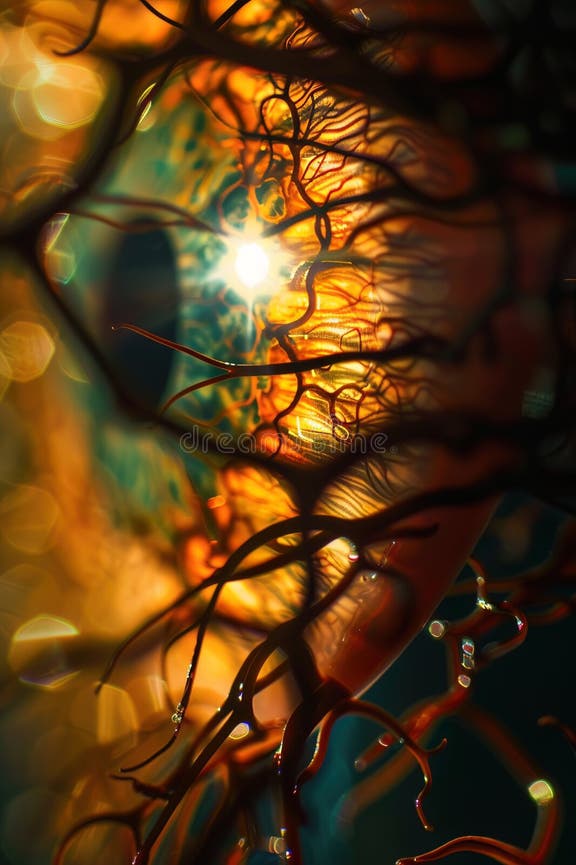 Closeup of an Artificial Retina Capturing Light Representing ...