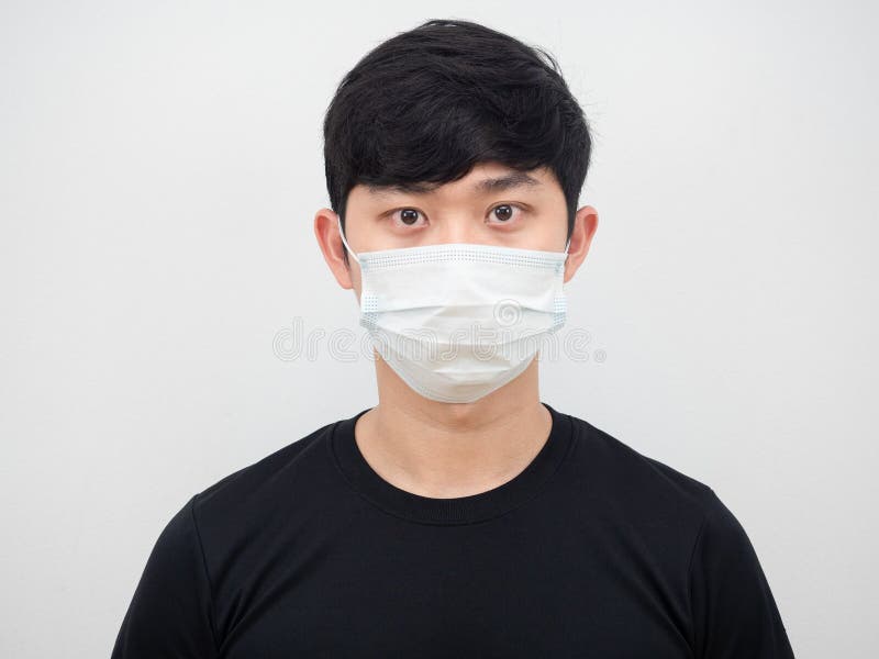 Asian Man Wear Protect Mask Stock Photo - Image of outerwear, hairstyle ...