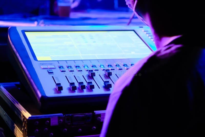 Audio mixing control panel stock photo. Image of audio - 238095052