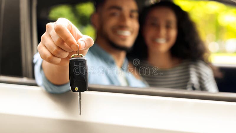 Automatic Key from Car in Middle-eastern Driver Hand Stock Photo ...