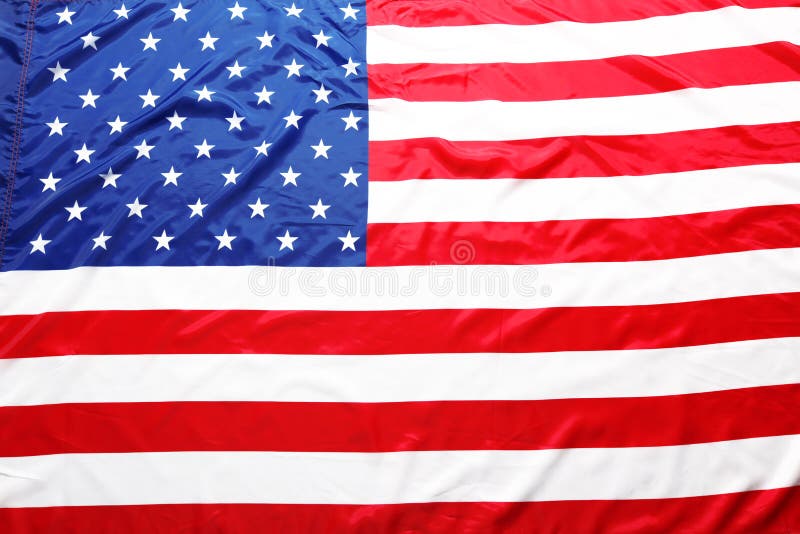 Closeup Av Amerikanska Flaggan Arkivfoto - Bild av rött, band: 33523134