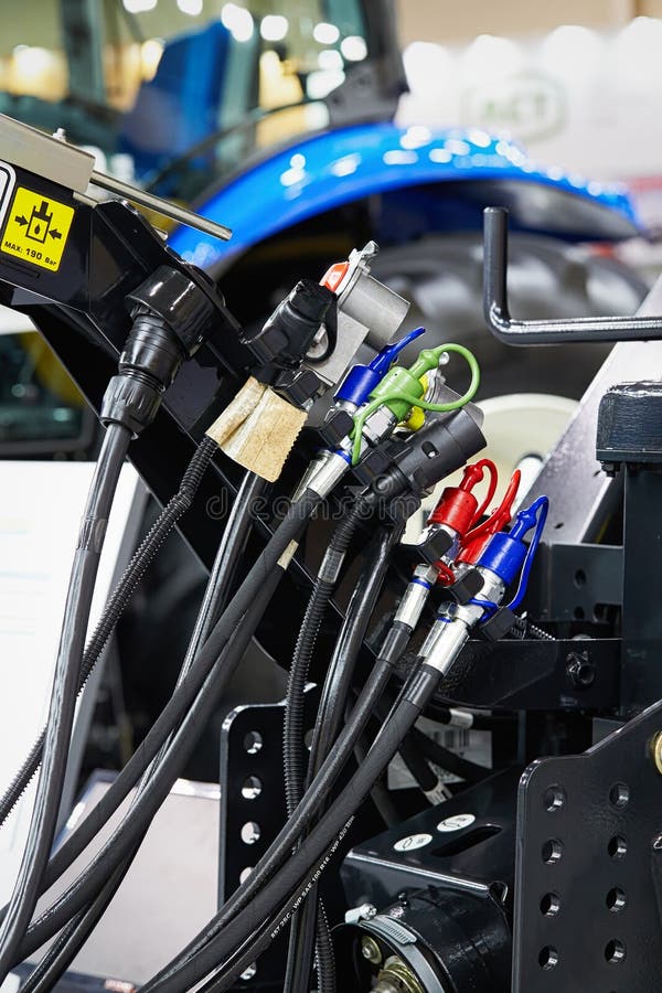 Closeup of the Back of a Tractor Stock Image - Image of battered, grill ...