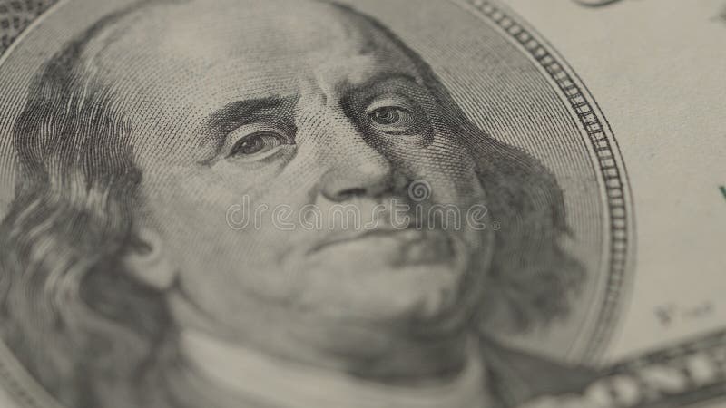 Closeup Background of 100 Dollar Bills Old Style Stock Image - Image of ...