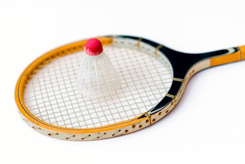 Closeup of Badminton Racket on Grass in Summer Park Stock Image - Image ...