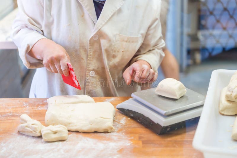 Closeup of a Baker Making Pastries in the Kitchen Stock Image - Image ...