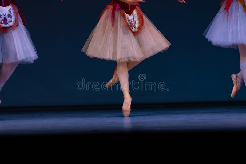 Closeup of Ballerinas Dancing on Stage Stock Photo - Image of ballerina, beautiful: 321646336