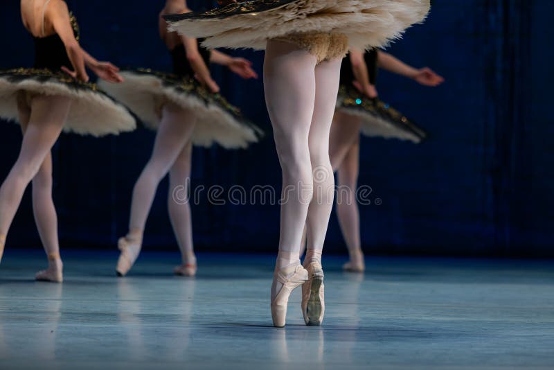 Closeup of Ballerinas Dancing on Stage Stock Image - Image of dance, ballet: 347780947