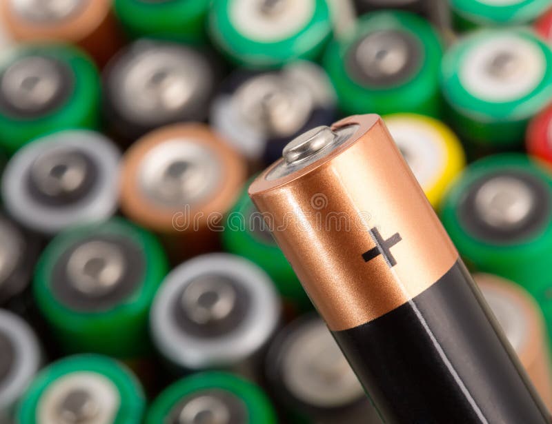 Batteries stock photo. Image of cylindrical, electric - 3075074