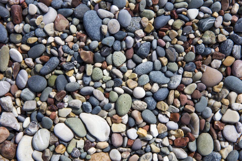 Closeup of the Beach Pebbles Stock Image - Image of cobble, colorful ...