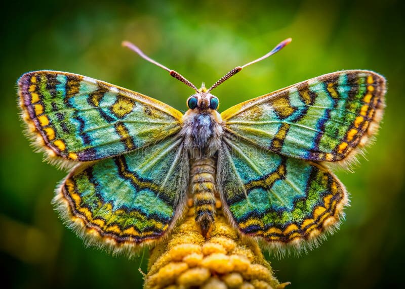 Closeup of a Beautiful Eupithecia Centaureata Moth a Detailed Look at a ...