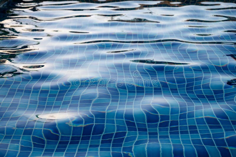Closeup Beautiful Ripple Water Surface in Pool for Background Stock ...