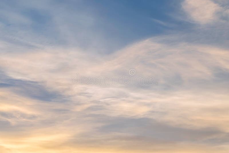 Closeup Beautiful Sky with Cloud in the Evening Textured Background ...