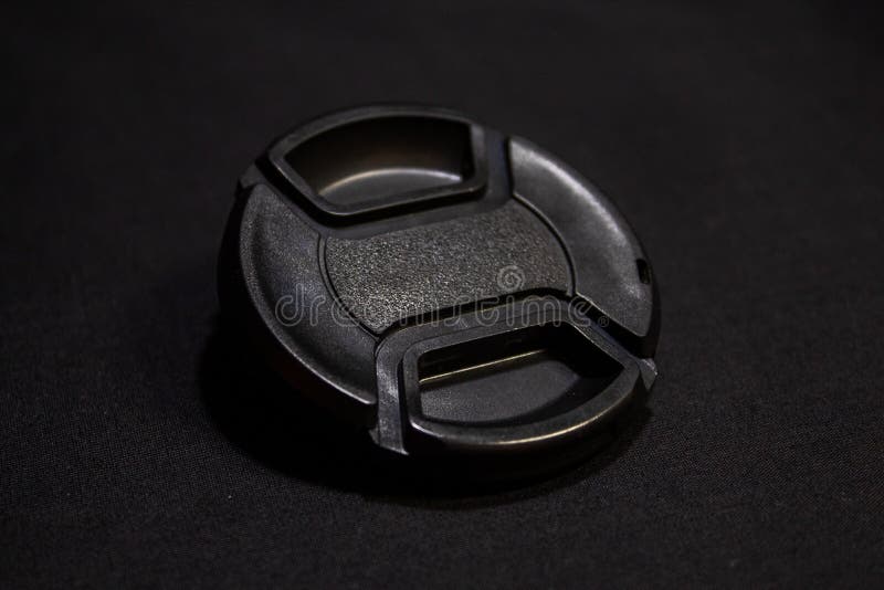 Closeup of a Black Cap of the Camera Lens Under the Light Stock Image ...