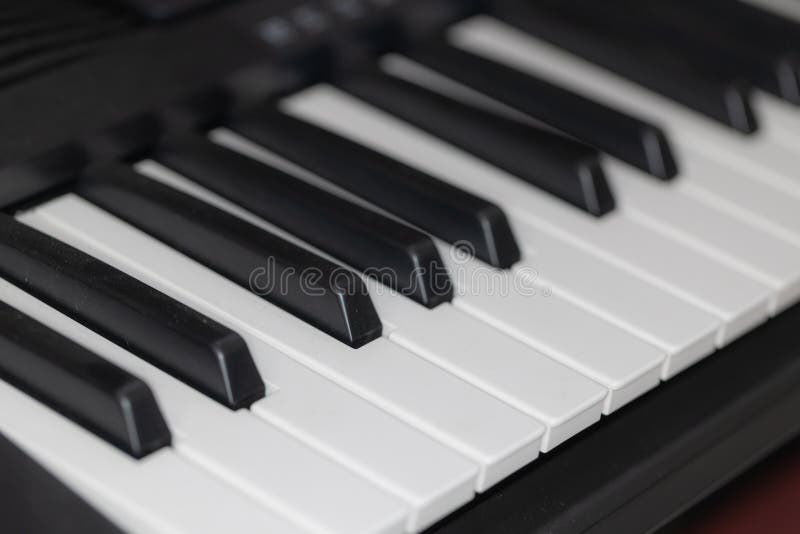 Closeup of Black and White Piano Keyboard Stock Photo - Image of grand ...