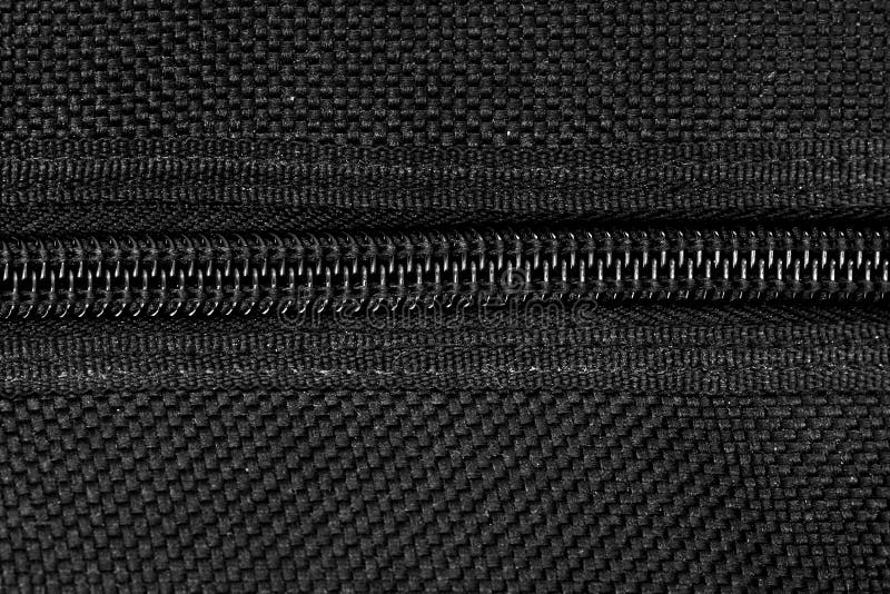 Gray Black Fabric Texture Of Clothes With Zip Stock Image - Image of ...