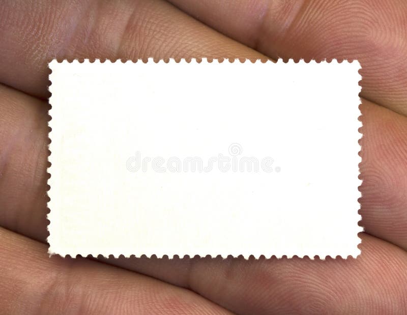Stamp in the hand stock photo. Image of postage, template - 29768686