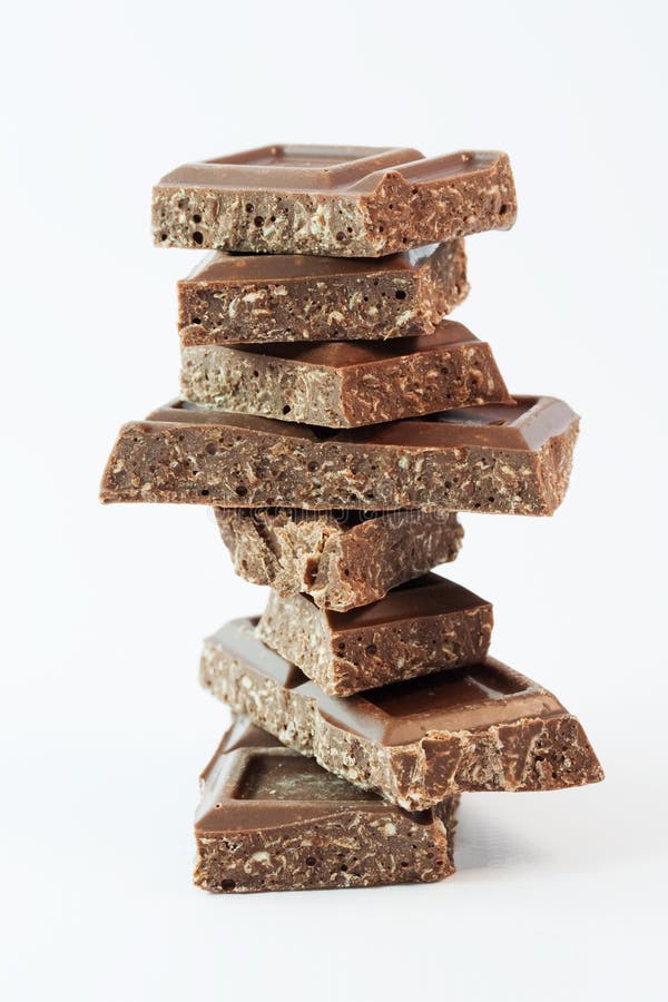 Stacked chocolate blocks stock photo. Image of candy, luxury - 3916392