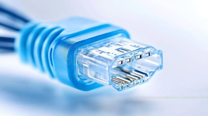 Closeup of a Blue Ethernet Cable, Essential Tool for Network ...
