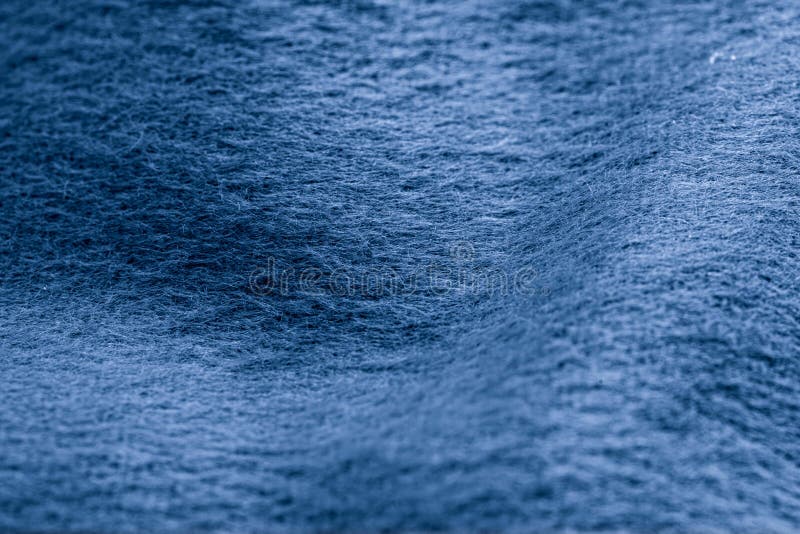Closeup of Blue Fuzzy Textured Fabric Background Stock Image - Image of ...