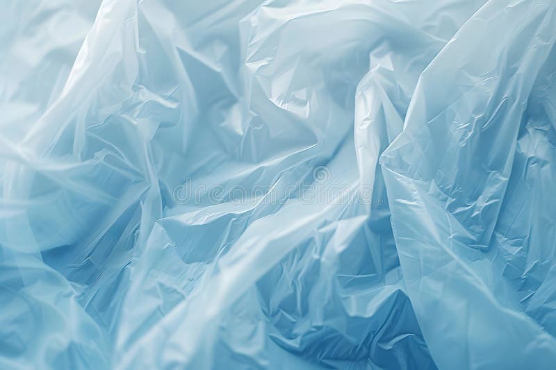 Closeup Blue Plastic Bag Texture Stock Illustration - Illustration of ...