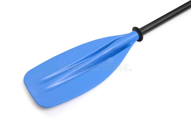 Closeup of Blue Plastic Boat Paddle Stock Photo - Image of vessel ...