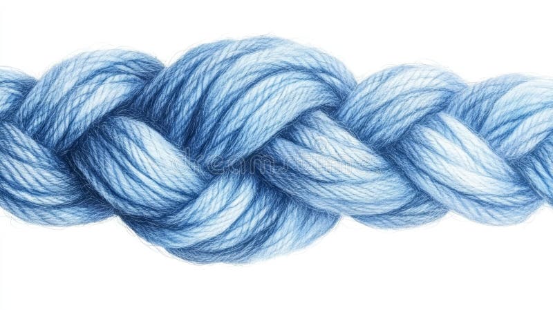 Closeup of Blue Rope with Knot, a Study in Texture, Craftsmanship, and ...