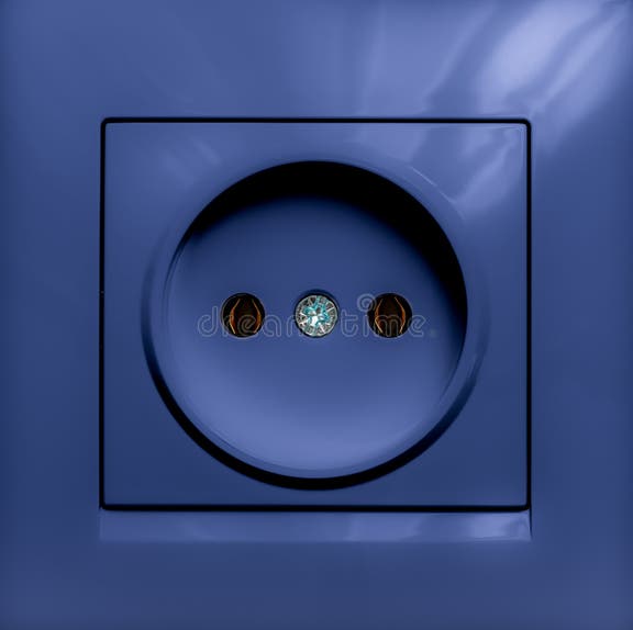 Closeup of blue socket stock image. Image of appliance - 318123421