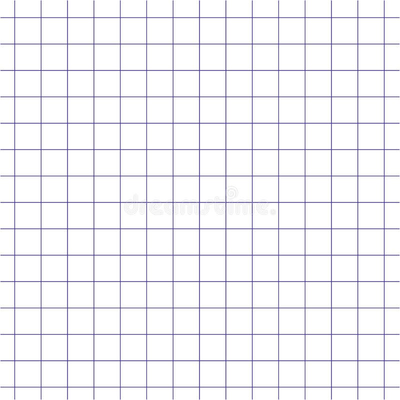 Closeup Blue Square Grid Paper Background Vector. Matematic Grid ...