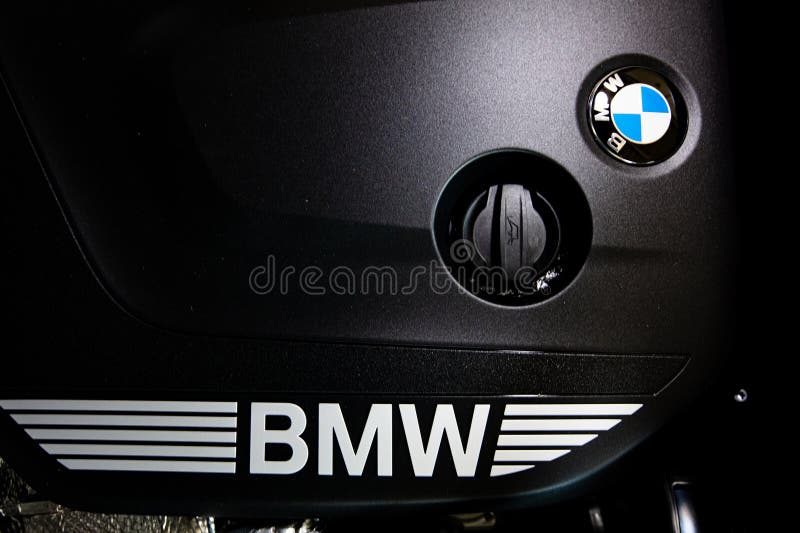 Closeup of BMW Engine Compartment Editorial Stock Image - Image of motor, design: 283013394