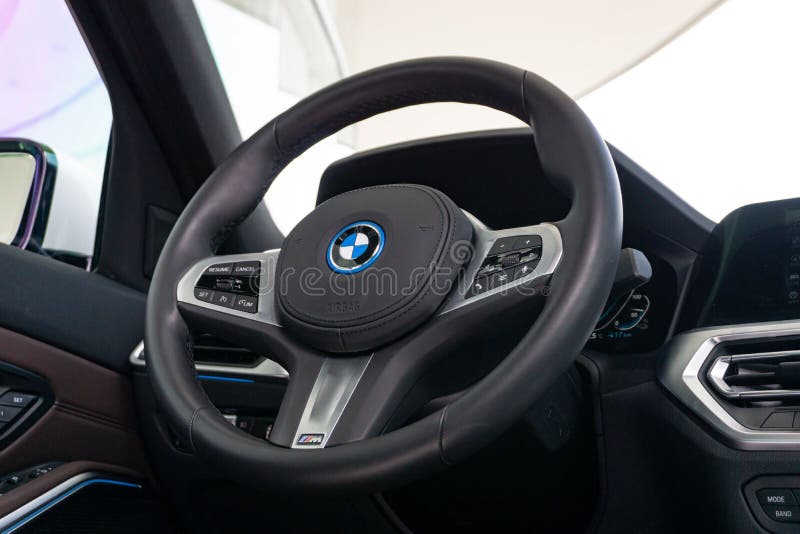 Closeup of a BMW 3 Series 320i Steering Wheel Editorial Photo - Image ...