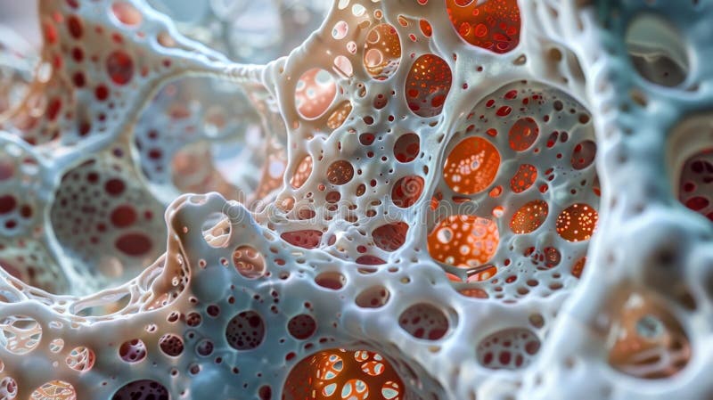 A Closeup of the Bone Marrow Architecture Showcasing the Intricate ...