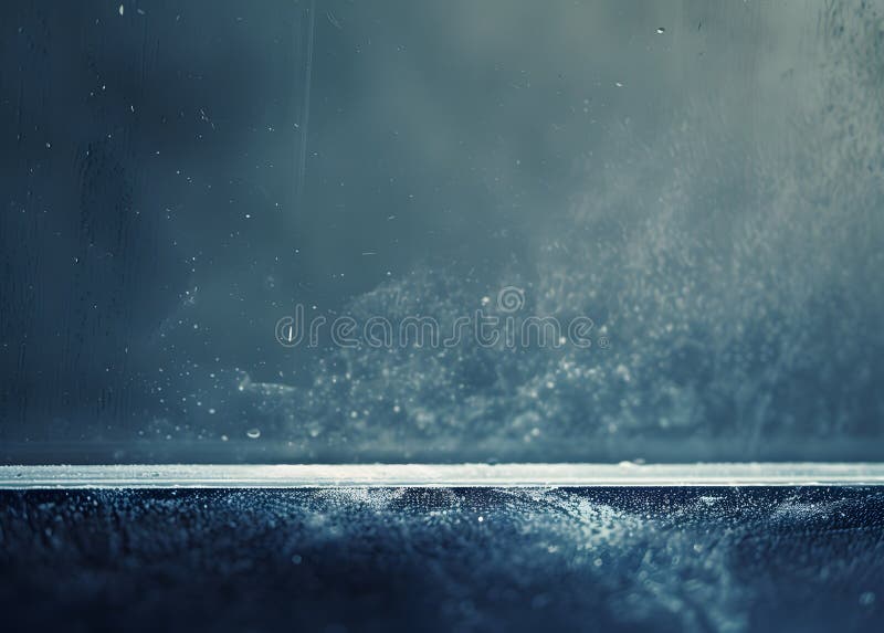 Dusty Car Window with Blurry Background Stock Illustration ...