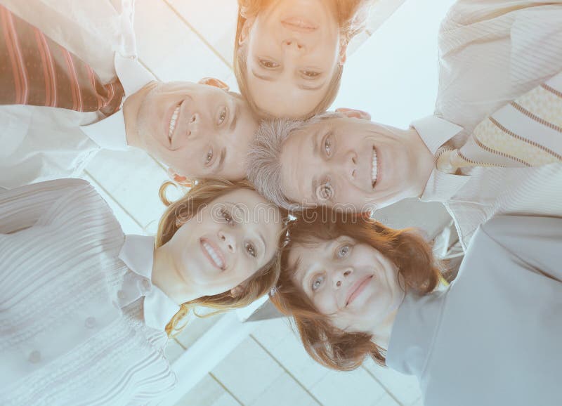 Closeup.bottom View.friendly Business Team Stock Image - Image of ...