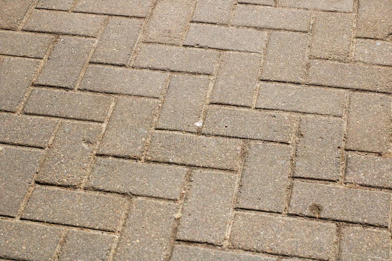 Closeup Brick Pavement Unique Diagonal Pattern Stock Photos - Free ...