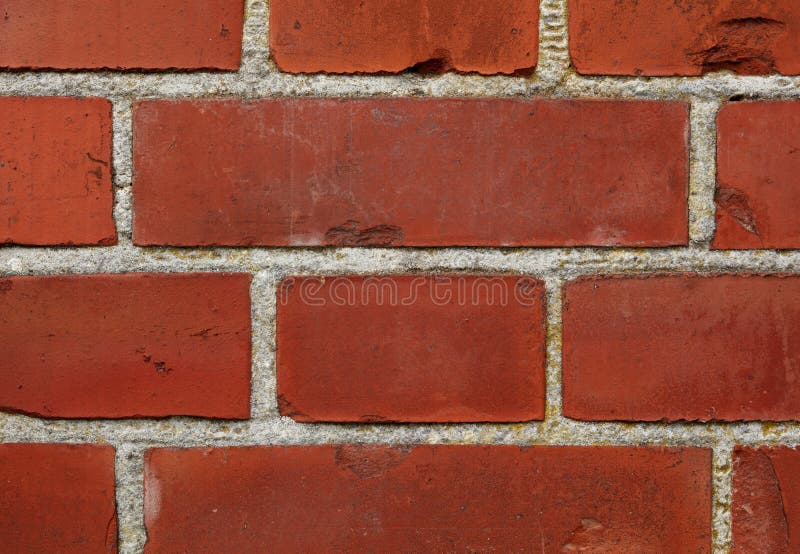 Closeup, Brick Wall or Structure with Concrete Surface for Strong ...