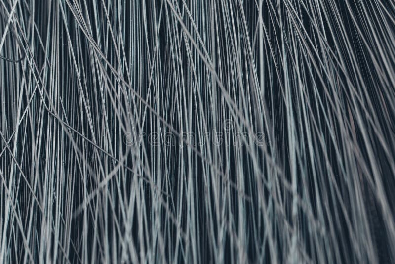 A Closeup of a Bristle Brush. the Texture of Thin Plastic Rods. Graphic ...